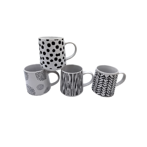 Graphic Mugs – Assorted – Kind Decor